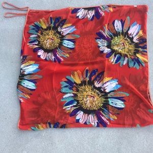 Swim | Orange Beach Cover Up Bathing Suit Wrap Dress Swim | Poshmark